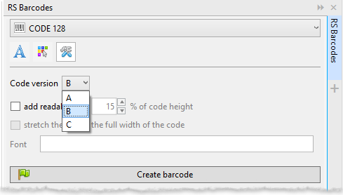 Barcodes plugin for CorelDraw from ReproScripts BarCodes library