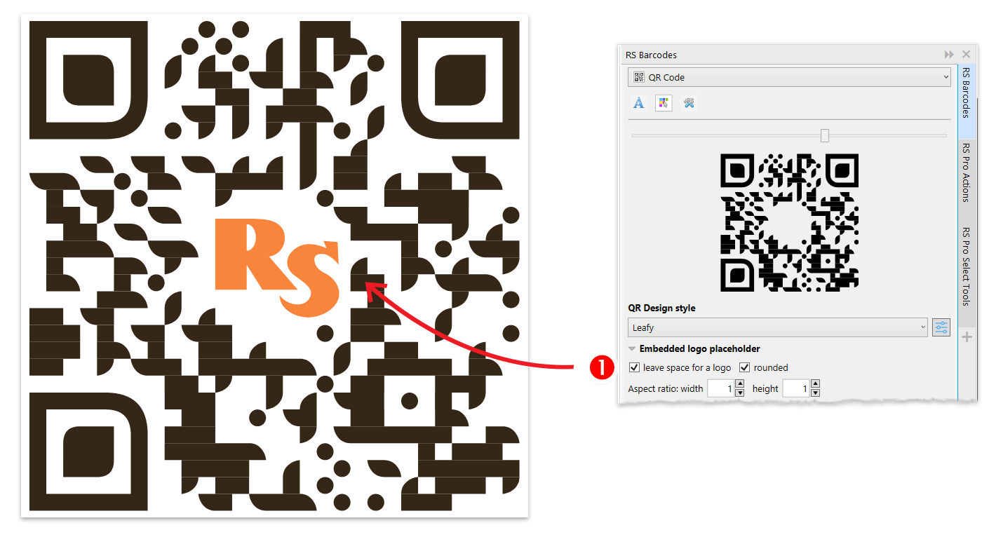 Barcodes plugin for CorelDraw from ReproScripts BarCodes library